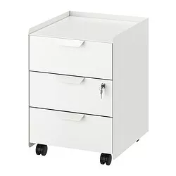 IKEA Puerto Rico - TROTTEN 3-drawer filing cabinet with wheels, white ...