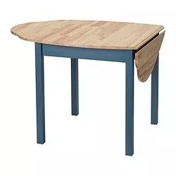 IKEA Mayagüez - OMMJÄNGE drop-leaf dining table, pine/stained blue, 52 ...