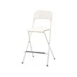 IKEA Puerto Rico - FRANKLIN bar stool with backrest, foldable, white
