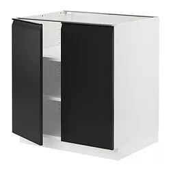 IKEA Puerto Rico - SEKTION base cabinet with shelves/2 doors, white ...