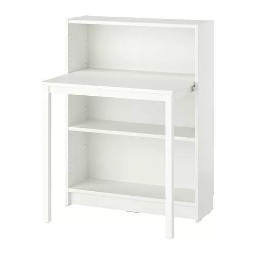 IKEA Puerto Rico - BILLY Bookcase with desk, white, 31 1/2 "x41 3/4