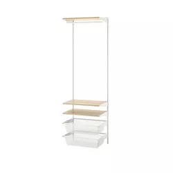 IKEA Puerto Rico - BOAXEL combinación de closet, blanco/roble, 24 3 ...