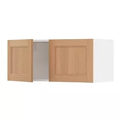 IKEA Puerto Rico - SEKTION armario de pared+2 puertas, blanco/Vedhamn roble