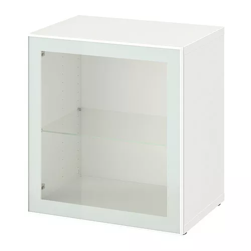 IKEA Puerto Rico - BESTÅ display cabinet, white/GLASSVIK light green ...