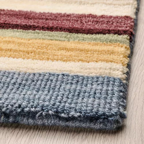 IKEA Puerto Rico - ELLJUSSPÅR rug, low pile, multicolor/stripe handmade ...