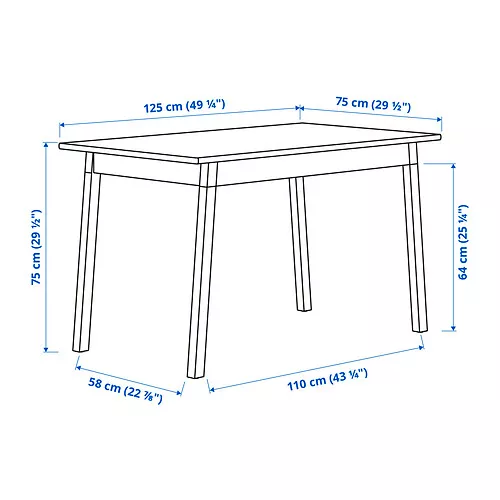IKEA Puerto Rico - PINNTORP dining table, light brown stained/red ...
