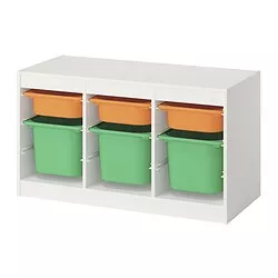 IKEA Puerto Rico - TROFAST storage combination with boxes, white/light ...