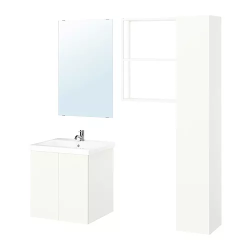 IKEA Puerto Rico - ENHET Combinación muebles baño con grifo PILKÅN,, blanco