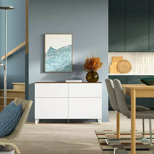 IKEA Puerto Rico - BESTÅ storage combination w doors/drawers, white ...