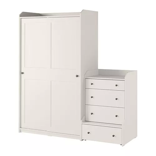 IKEA Puerto Rico - HAUGA storage combination with drawers, white, 74 ...