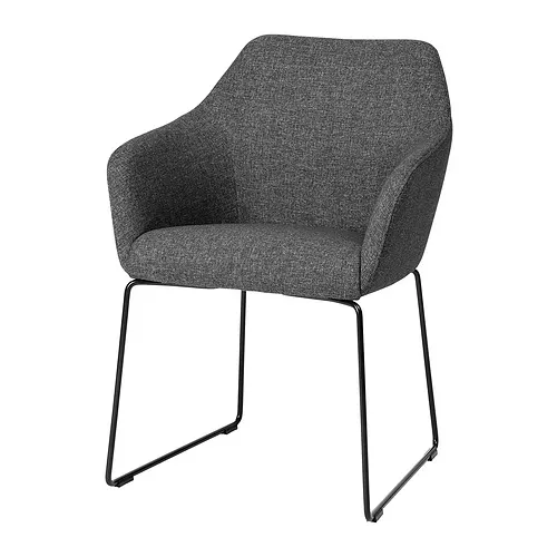 IKEA Puerto Rico - TOSSBERG chair, metal black/Gunnared dark gray