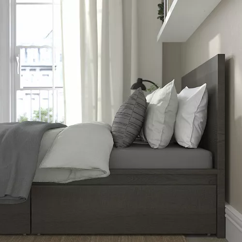 IKEA Puerto Rico - MALM Queen high bed frame with 2 storage boxes ...