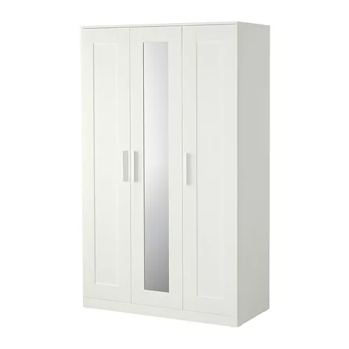IKEA Puerto Rico - BRIMNES wardrobe with 3 doors, white, 46x74 3/4