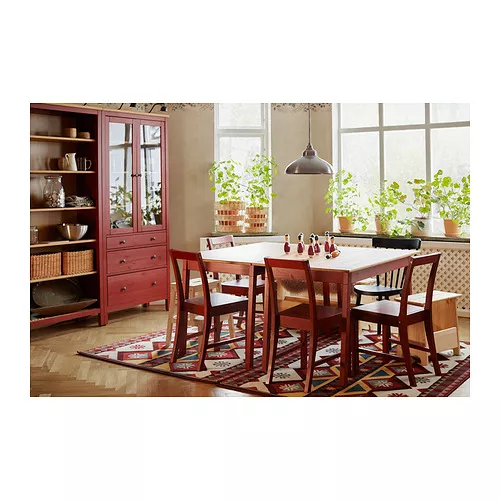 IKEA Puerto Rico - PINNTORP table, light brown stained/red stained, 49 ...