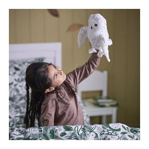 IKEA Puerto Rico - SKOGSDUVA peluche, títere de mano/lechuza blanca blanco