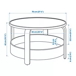 IKEA Puerto Rico - BORGEBY coffee table, birch veneer, Ø27 1/2