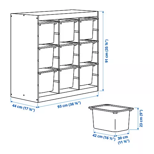 IKEA Puerto Rico - TROFAST storage combination with boxes, room divider ...