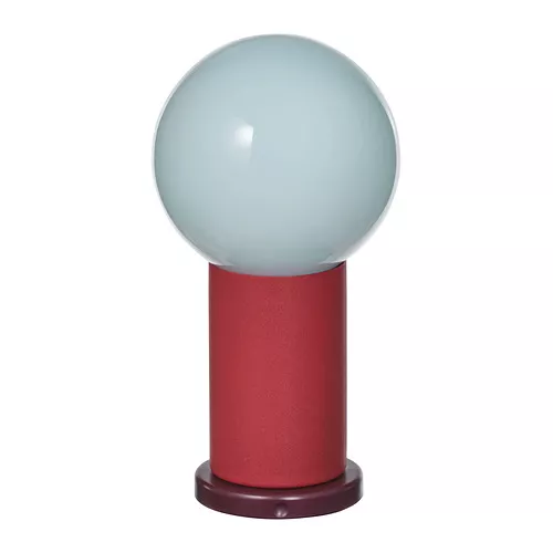 IKEA PS 2026 LED portable lamp, battery operated dimmable/red light blue