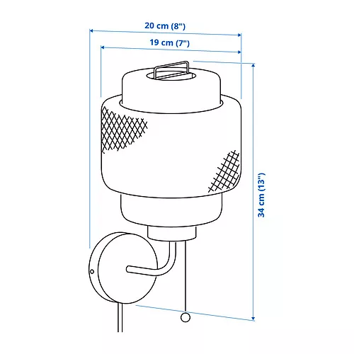 IKEA Puerto Rico - SINNERLIG wall lamp, bamboo/handmade