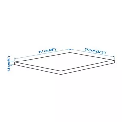 IKEA Puerto Rico - KOMPLEMENT shelf, dark gray, 28 "x22 1/2 "x3/4