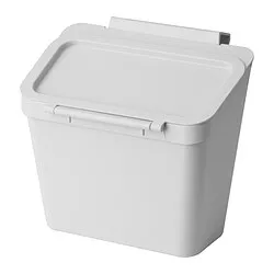IKEA Puerto Rico - SKOLÄST trash can for cabinet with lid, light gray ...