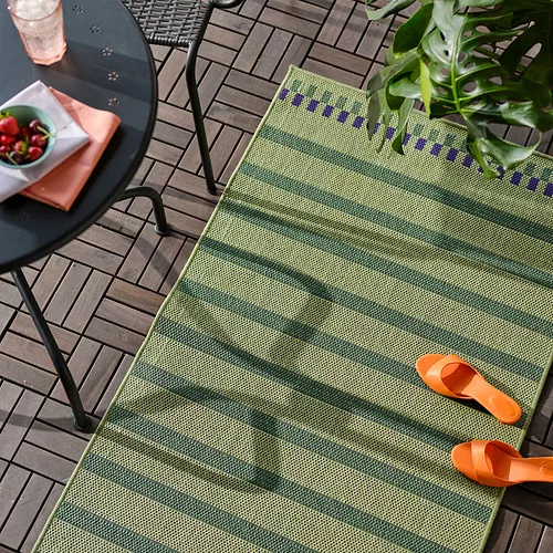 IKEA Puerto Rico - KORSNING rug flatwoven, indoor/outdoor, green purple ...
