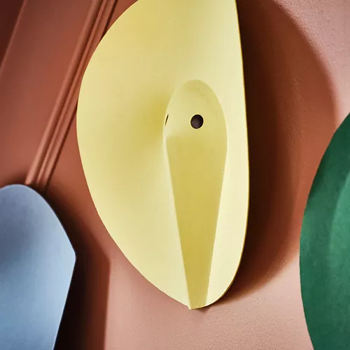 IKEA PS 2026 wall decoration, set of 3, green light blue/yellow