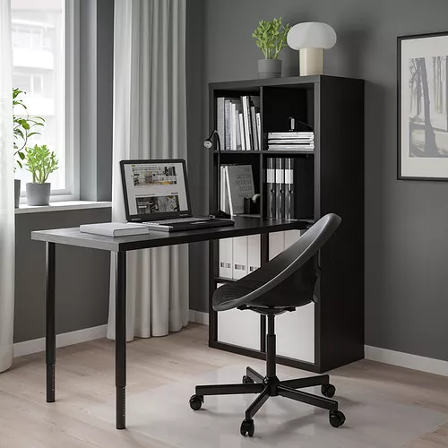 IKEA Puerto Rico - KALLAX/LAGKAPTEN workstation, black/black-brown, 30 ...