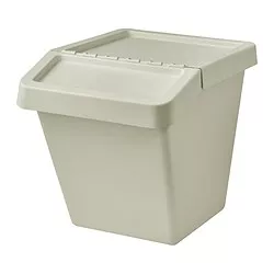 IKEA Puerto Rico - SORTERA sorting bin with lid, beige, 16 ¼ "x21 ¾ ...