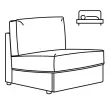 IKEA Puerto Rico - KIVIK 1-seat sofa-bed, Tresund light beige