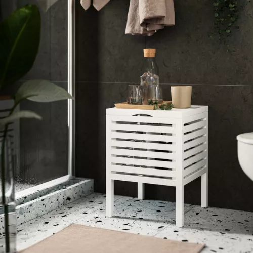 IKEA Puerto Rico - MUSKAN storage stool, white, 50 cm | 19 5/8