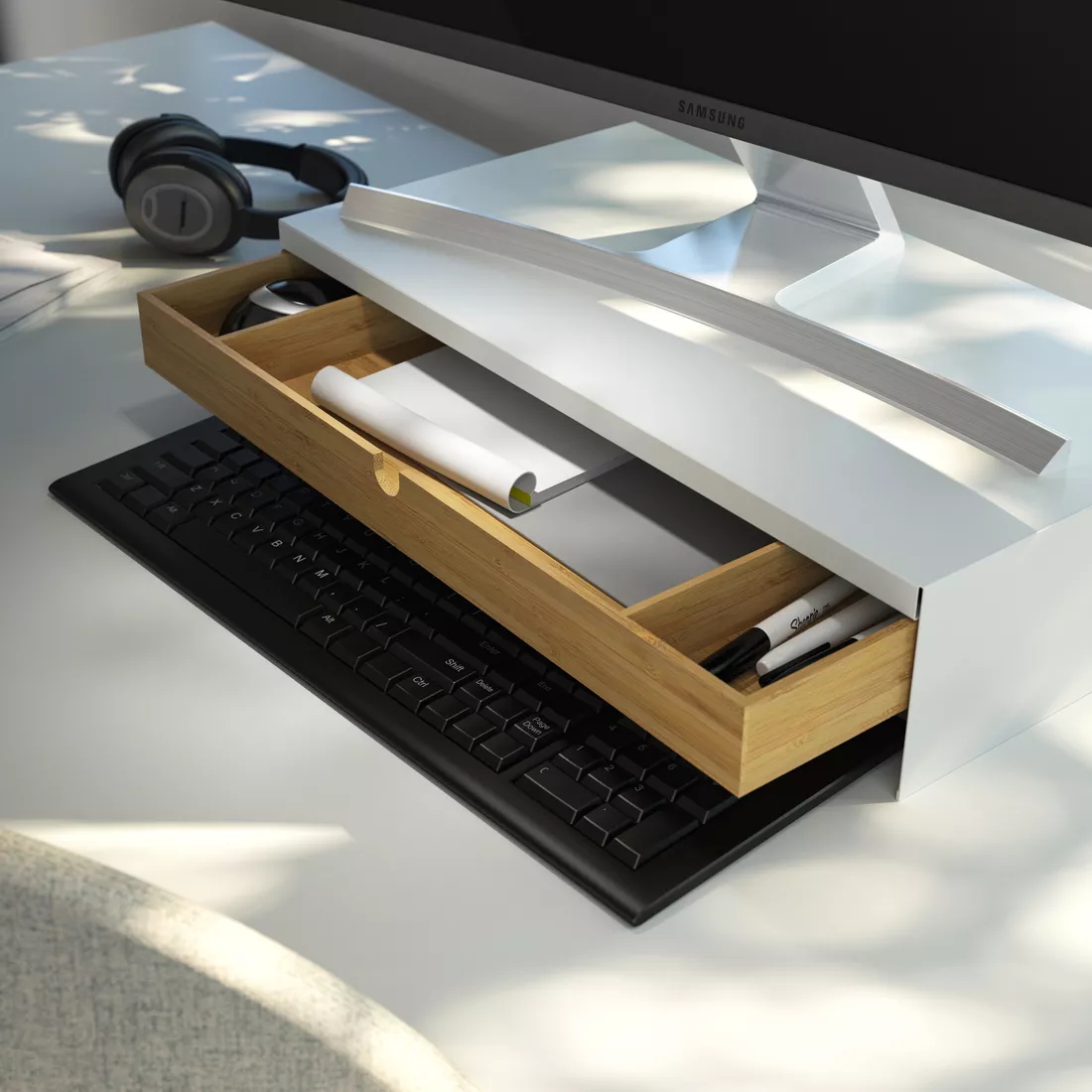 IKEA Puerto Rico - ELLOVEN monitor stand with drawer, 18 ½ x10 ¼ "x4