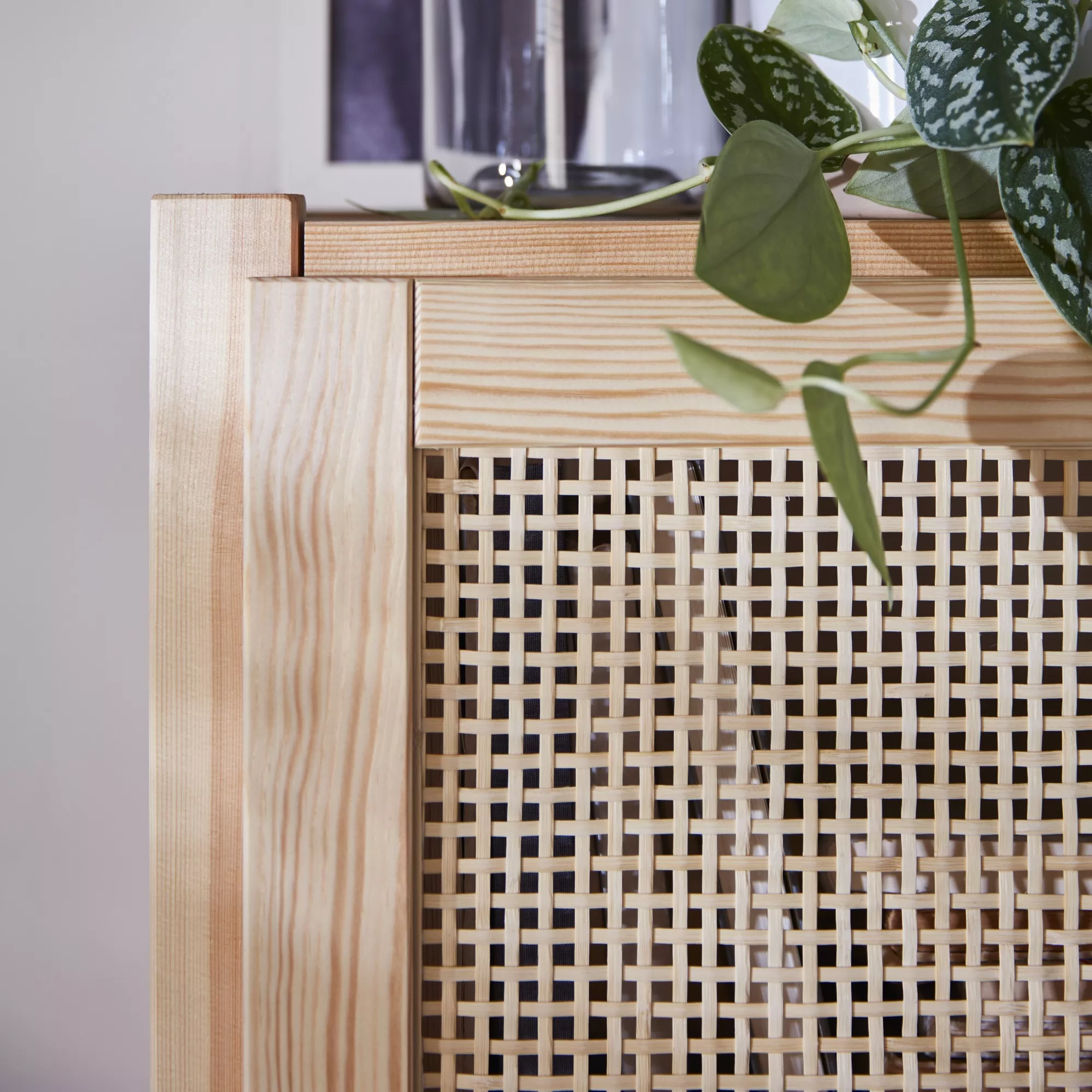 IKEA Puerto Rico - IVAR shelf unit with doors, pine, indoor, 35 "x11 3/ ...