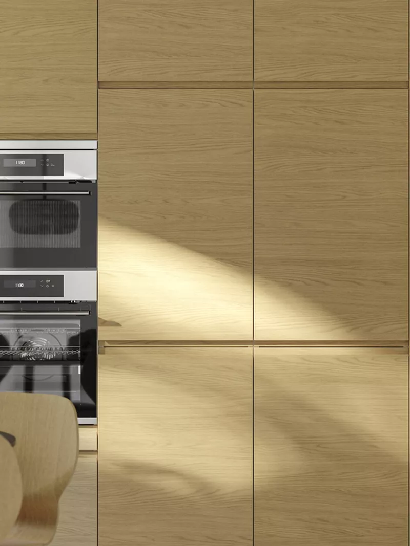 IKEA Puerto Rico - An oak effect kitchen with storage all around